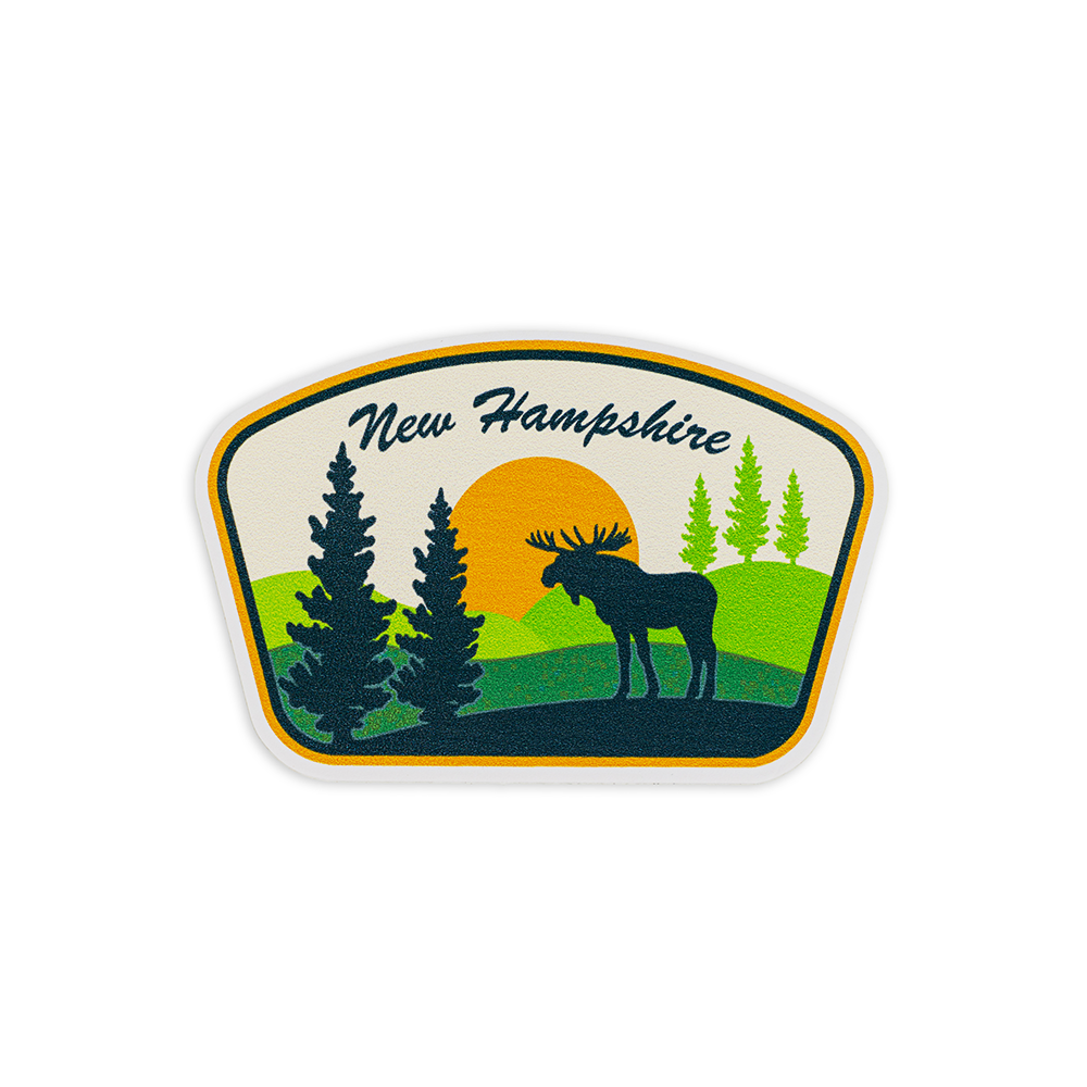 Moose NH Sticker Decal — Granite State Apparel