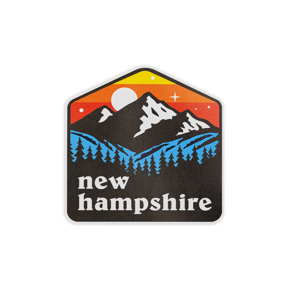 NH Retro Sticker Decal — Granite State Apparel